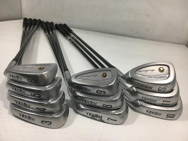 お買い得品！【中古ゴルフクラブ】(9本セット)ホンマ LB-606 キャビティ ニューSPライトチタンカーボン4S 3〜10.S【14日間返品OK】 LB-606 キャビティ オリジナルカーボン ホンマ アイアンセット クラブ